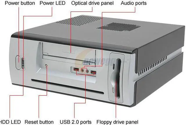 Enlight 74720CZ Black / Silver Computer Case - Newegg.com