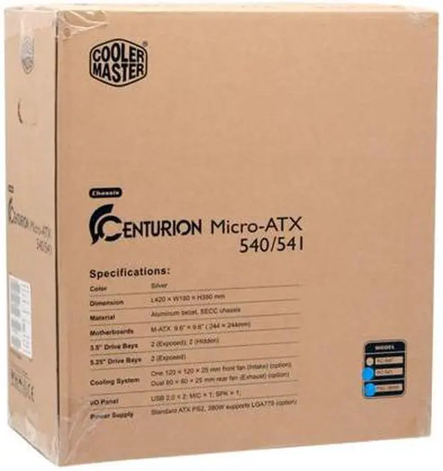 Open Box: Cooler Master Centurion Micro ATX 541 RC-541-SKR1 Black ...