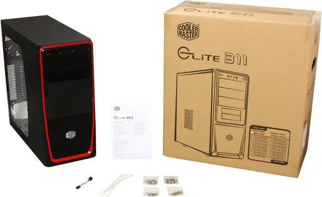 Cooler Master Elite 311 RC-311B-RWN1 Red Computer Case - Newegg.com