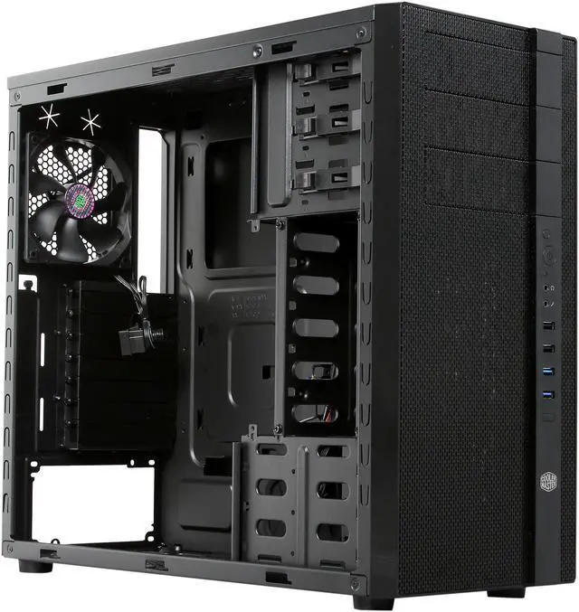 Cooler Master N Series NSE-600-KKN2 (N600) Midnight Black Computer Case ...