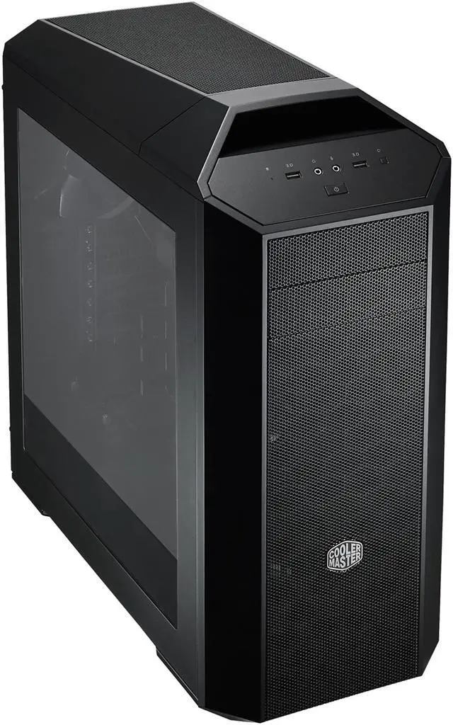 MasterCase Pro 5 Mid-Tower Case with FreeForm Modular System, Window Side Panel, Top Mesh Cover ...