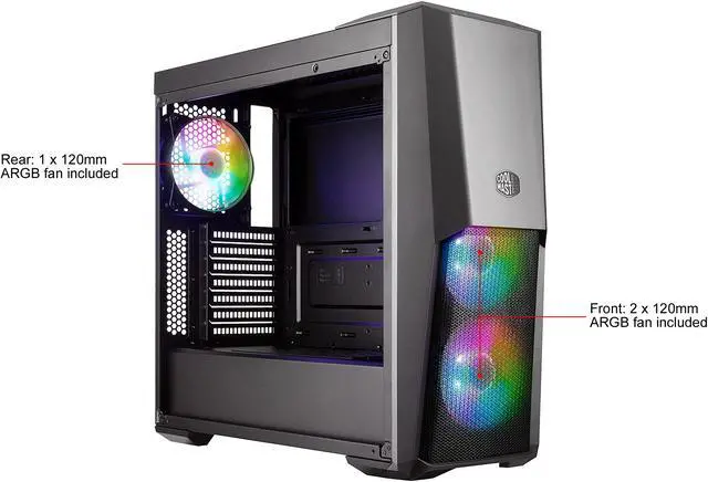Cooler Master MasterBox MB500 ARGB MCB-B500D-KGNN-S01 Black Computer ...