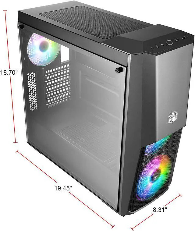 Cooler Master MasterBox MB500 ARGB MCB-B500D-KGNN-S01 Black Computer ...