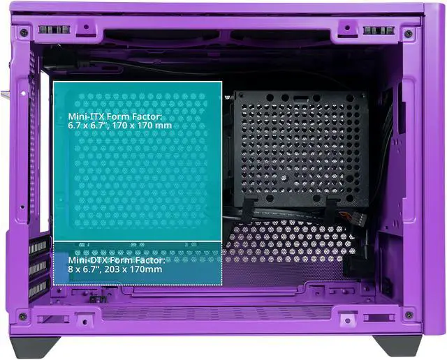 Cooler Master MasterBox NR200P Nightshade Purple SFF Small Form Factor ...