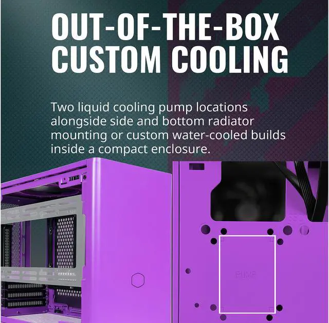 Cooler Master MasterBox NR200P Nightshade Purple SFF Small Form Factor ...