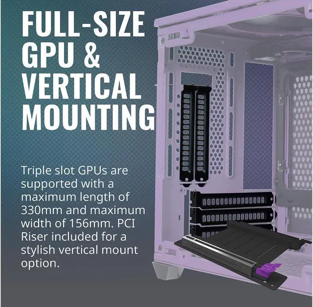 Cooler Master MasterBox NR200P Nightshade Purple SFF Small Form Factor ...