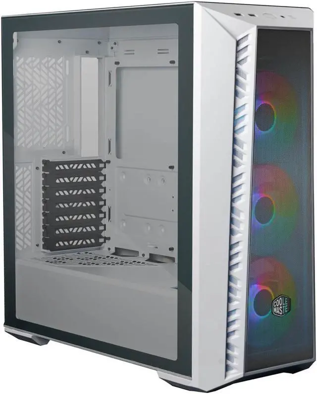 Cooler Master MasterBox 520 Mesh White Edition Airflow ATX Mid-Tower ...