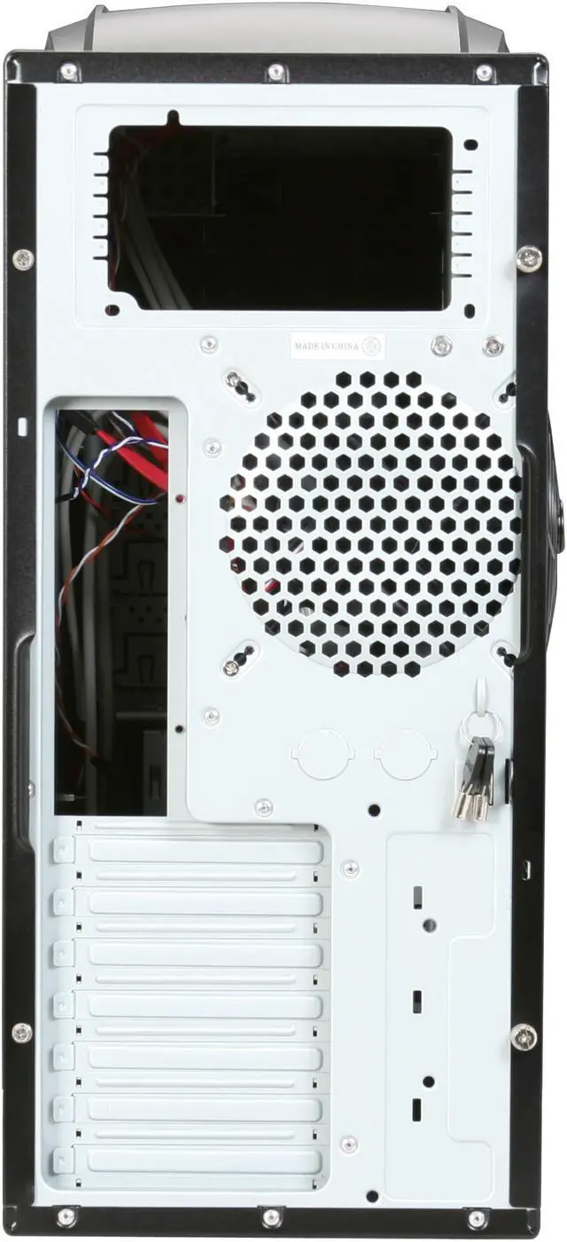 HEC Optimus Black 0.8 mm Thickness SECC Steel / Aluminum ATX Mid Tower ...