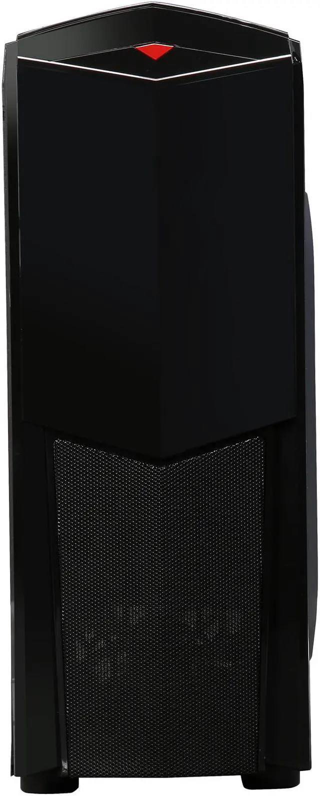 HEC 5BX5 Black Steel ATX Mid Tower Computer Case with 1 x 12cm Blue LED ...