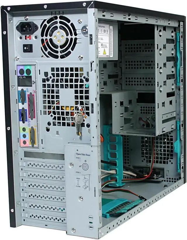 CHENBRO PC61122-BK-300W Black/Silver Computer Case - Newegg.com