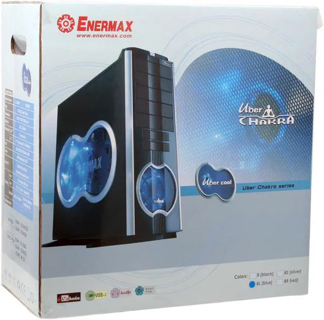 ENERMAX Uber Chakra ECA5001BL Black/ Blue Computer Case - Newegg.com