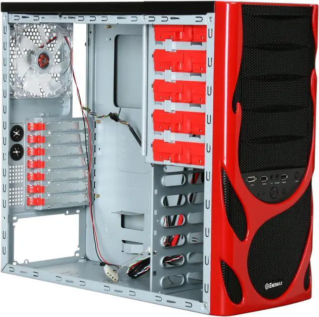 ENERMAX VOLCANUS ECA3180-BR Black / Red Computer Case - Newegg.com