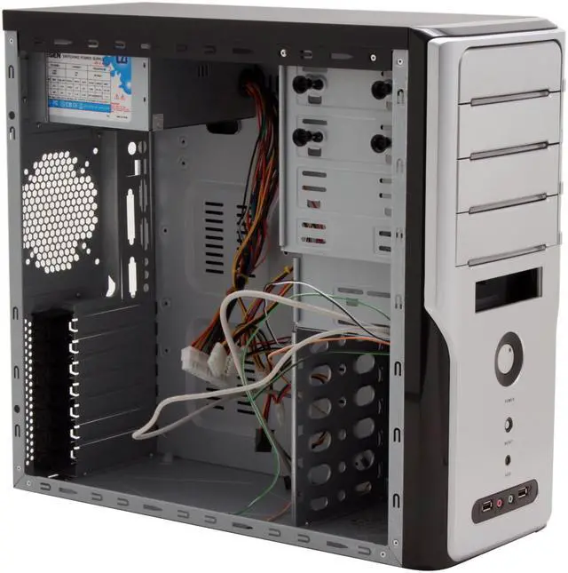 ARK M608 Black/ Silver Computer Case - Newegg.com