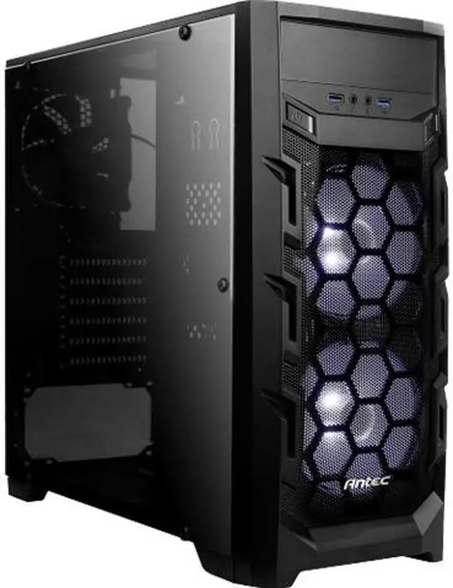 Antec Gaming New Vision GX202White Black Entry-Level Mid Tower Gaming ...
