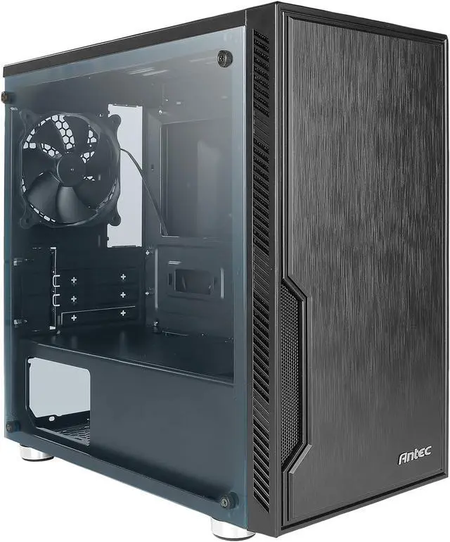 Open Box: Antec Value Solution Series VSK10 Window Highly Functional Micro-ATX Case, Window Side ...