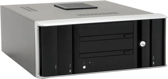 AOpen H420BBK/SL Black/Silver SECC MicroATX Mini Tower Computer Case ...