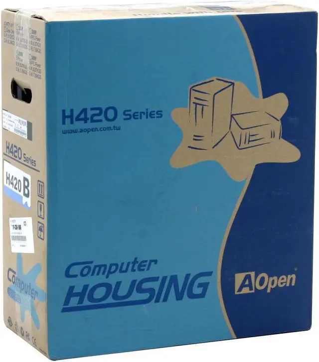 AOpen H420B Black/Silver Computer Case - Newegg.com