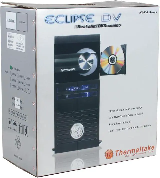 Thermaltake Eclipse DV VC6000BWA Black Coating Computer Case - Newegg.com