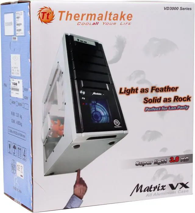Thermaltake Matrix VX VD3000SWA Silver/Black Computer Case - Newegg.com