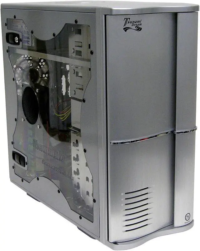 Open Box: Thermaltake Tsunami VA3400SWA Silver- Mirror Coating Computer ...