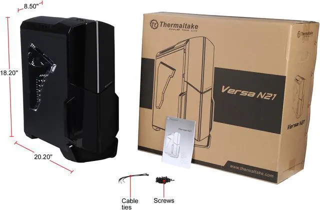 Thermaltake Versa N21 CA-1D9-00M1WN-00 Black Computer Case - Newegg.ca