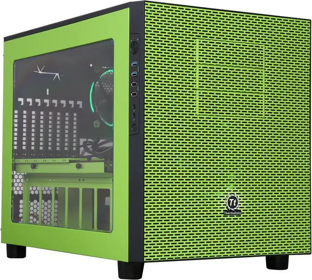 Thermaltake Core X5 CA-1E8-00M8WN-00 Green/Black Riing Edition E-ATX ...