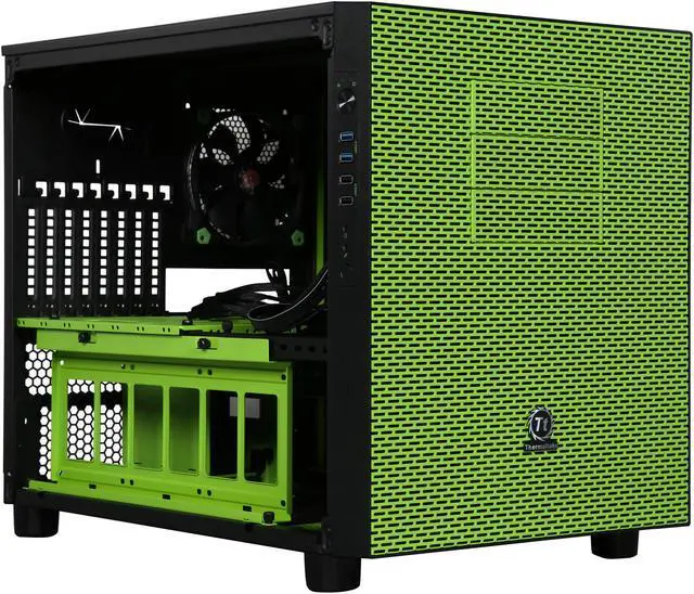Thermaltake Core X5 CA-1E8-00M8WN-00 Green/Black Riing Edition E-ATX ...