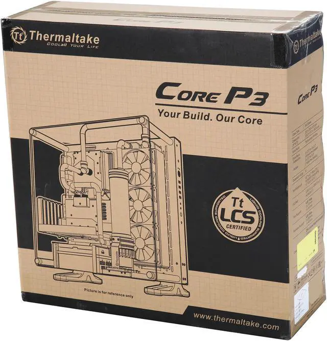 Thermaltake Core P3 Black ATX Open Frame Panoramic Viewing Tt LCS ...