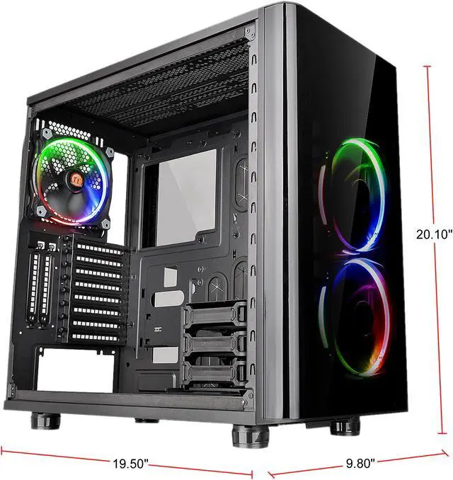 Open Box: Thermaltake View 31 RGB Dual Tempered Glass ATX Tt LCS ...