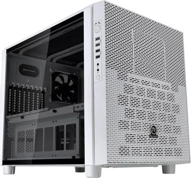 Thermaltake Core X5 Tempered Glass Snow Edition E-ATX Stackable Cube ...
