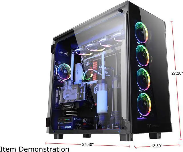 Open Box: Thermaltake View 91 RGB PLUS Tempered Glass XL-ATX Vertical ...