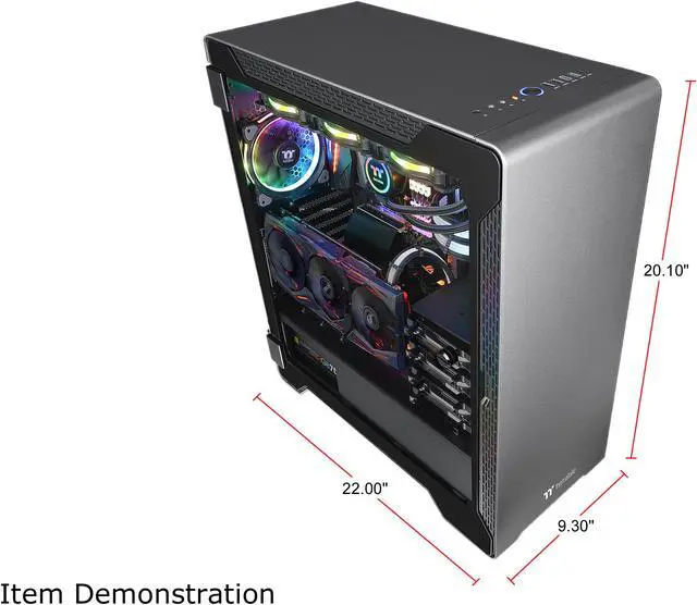 Thermaltake TT Premium A500 Tempered Glass ATX Mid Tower Chassis TT ...