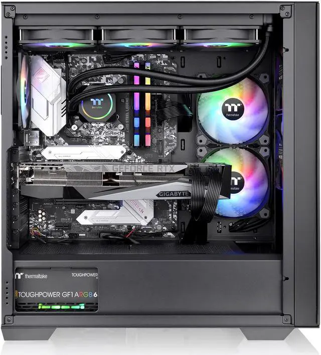 Thermaltake Divider 370 TG ARGB Motherboard Sync E-ATX Mid Tower ...