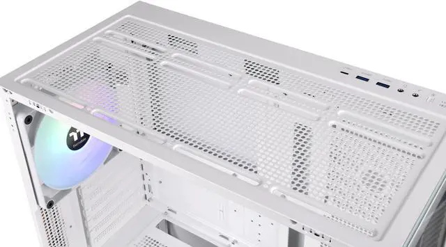 Thermaltake View 270 TG ARGB Snow Mid Tower E-ATX Case Support; Preinstalled 1 x CT140 ARGB Fans ...