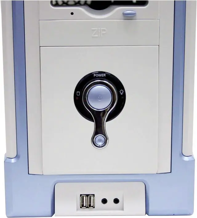DYNAPOWER USA Metis CS-I3ALB.701 Beige/Light Blue Computer Case ...