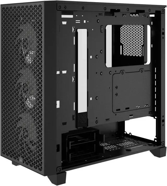 CORSAIR 3000D RGB AIRFLOW Mid-Tower PC Case - Black - 3x AR120 RGB Fans ...