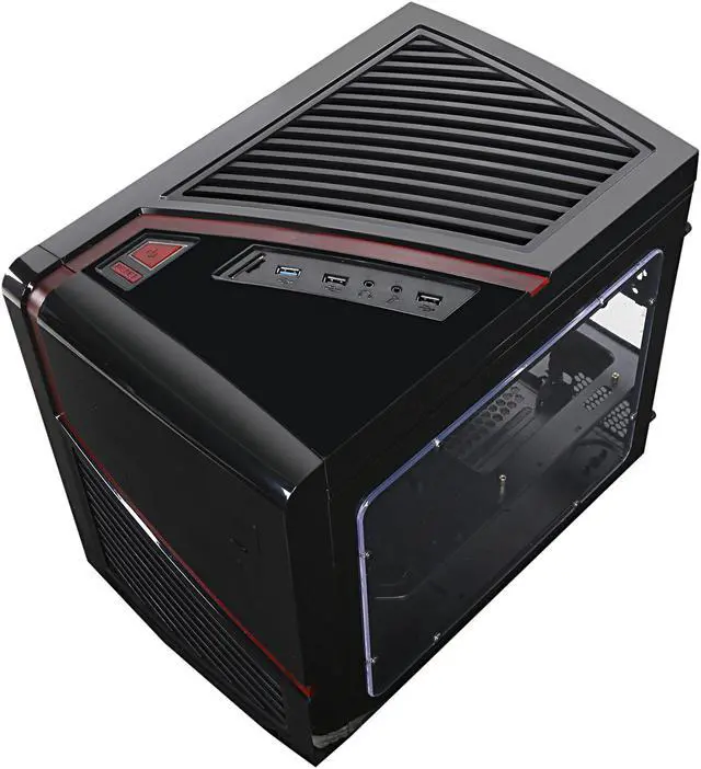 Open Box: APEVIA X-QBER-RD Red Computer Case - Newegg.com