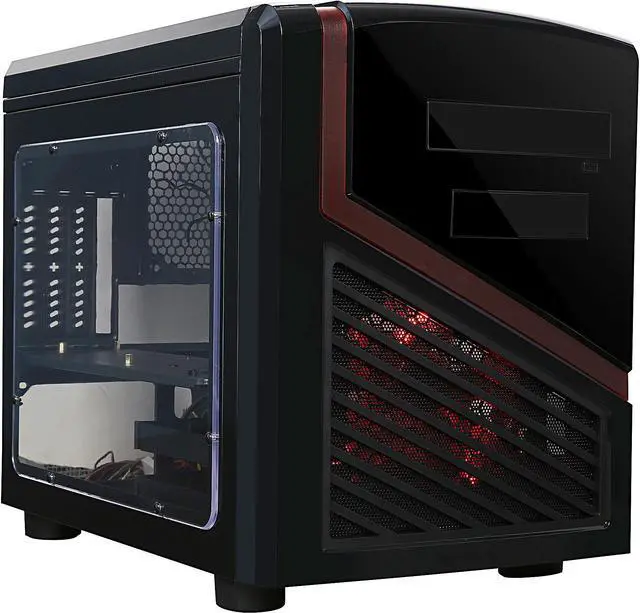 Open Box: APEVIA X-QBER-RD Red Computer Case - Newegg.com