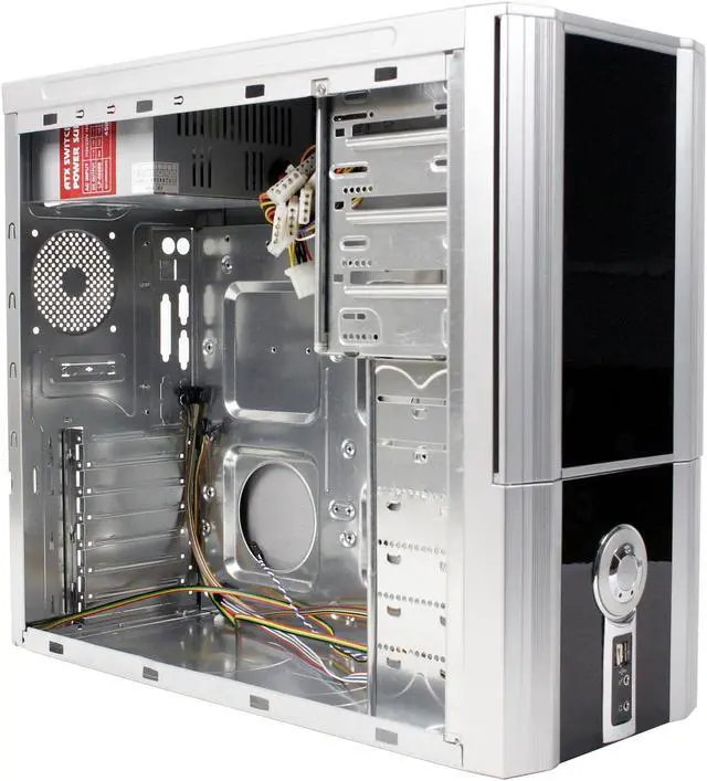 POWMAX 702 MATRIX CP702-2 Black/ Silver Computer Case - Newegg.com