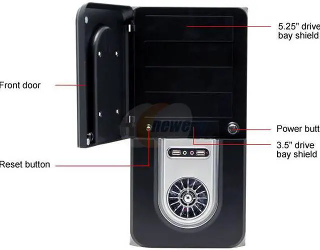 POWMAX CP803-3 Black/Silver Computer Case - Newegg.com