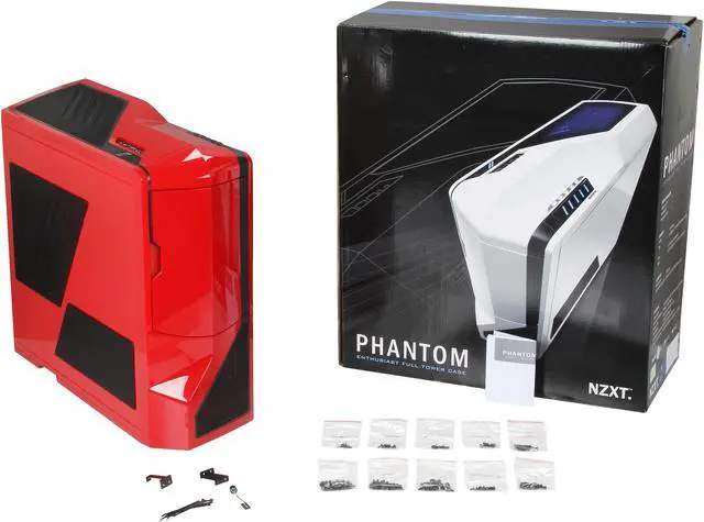 Refurbished: NZXT Phantom RB-PHAN-001RD Red Computer Case - Newegg.com