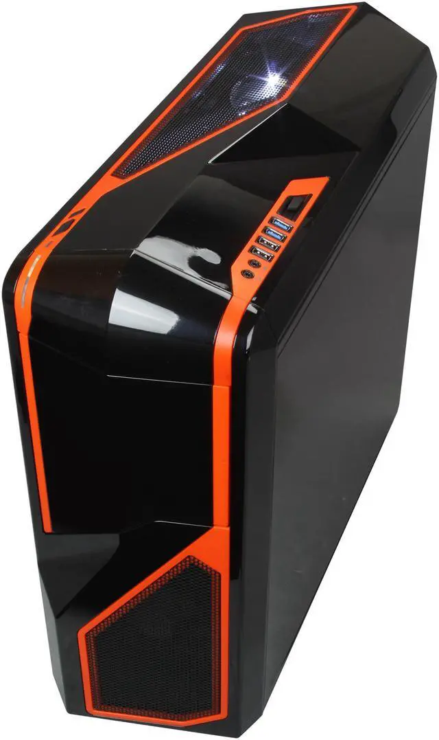 Refurbished: NZXT Phantom 410 Series CA-PHAN-40-BNO Black / Orange ...