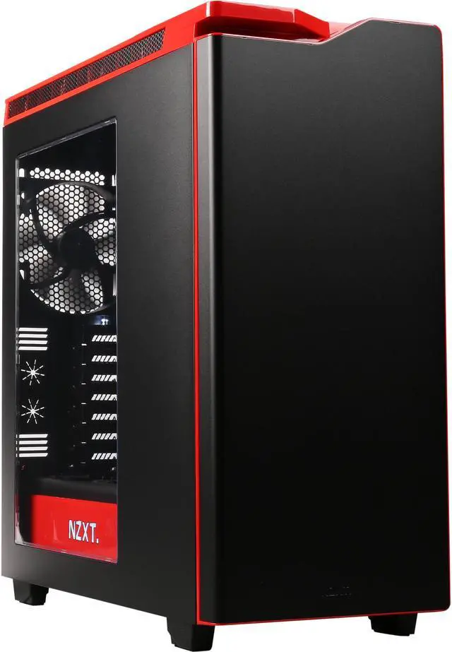 Open Box: NZXT H440 Series CA-H442W-M1 Matte Black / Red Computer Case ...