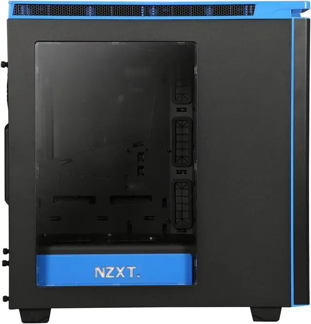 Refurbished: NZXT H Series CA-H442W-M4 (H440) Black/Blue Computer Case ...