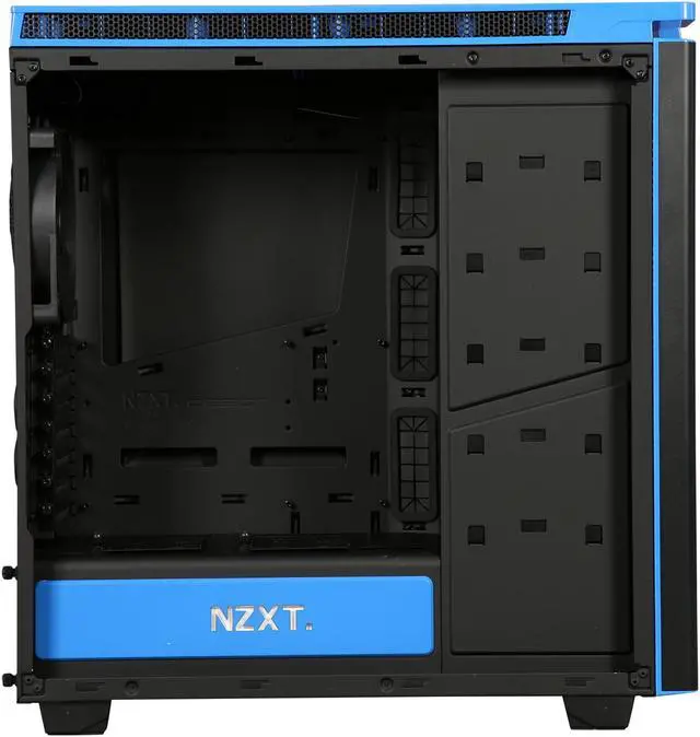 Refurbished: NZXT H Series CA-H442W-M4 (H440) Black/Blue Computer Case ...