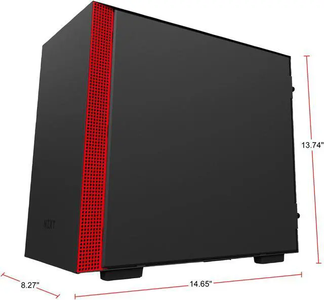 Open Box: NZXT H200 - Mini-ITX PC Gaming Case - Tempered Glass Panel ...