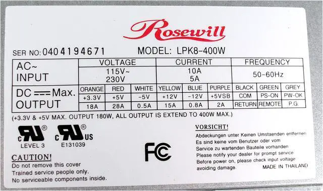 Rosewill SL313-2628WU+P27 black/silver Computer Case - Newegg.com
