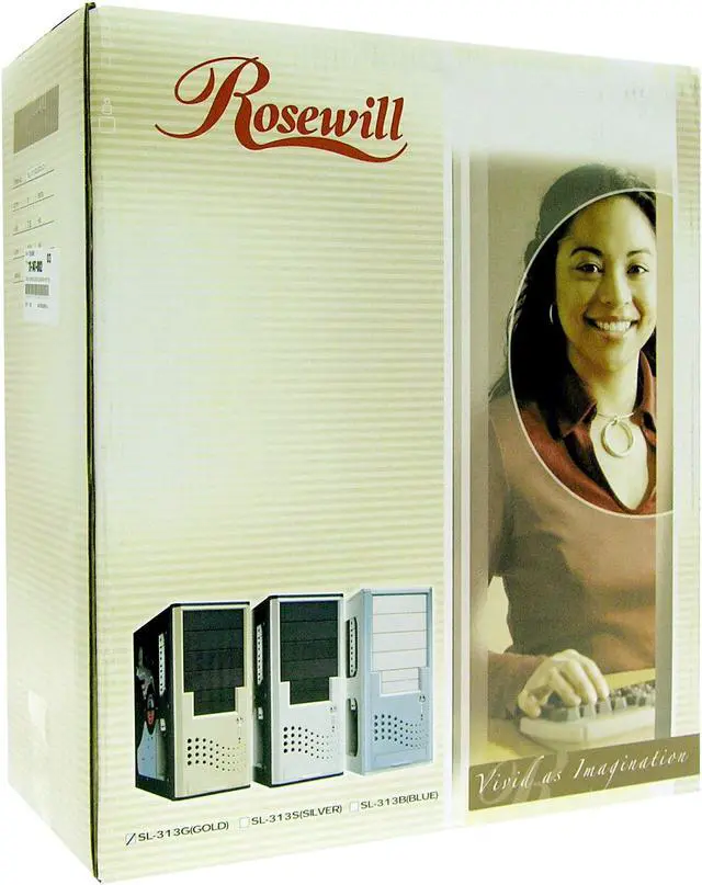 Rosewill SL313-2628WU+P27 black/silver Computer Case - Newegg.com