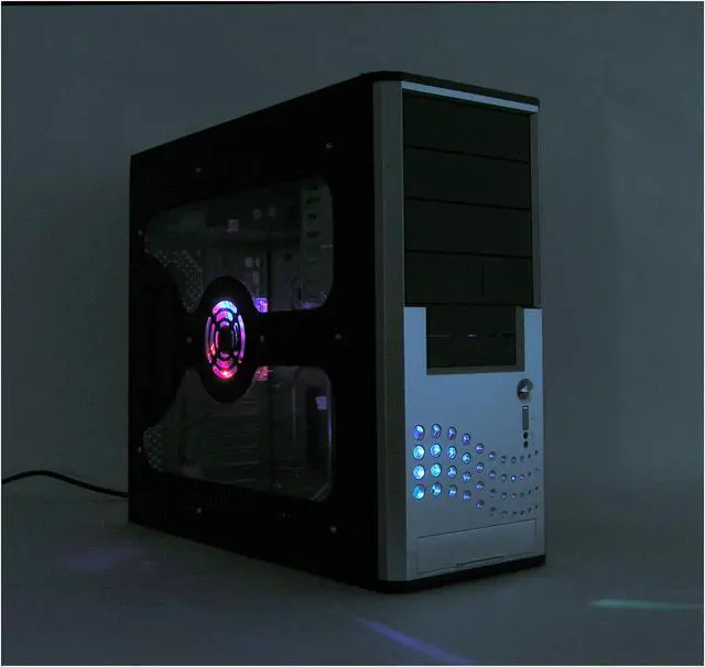 Rosewill SL313-2628WU+P27 black/silver Computer Case - Newegg.com