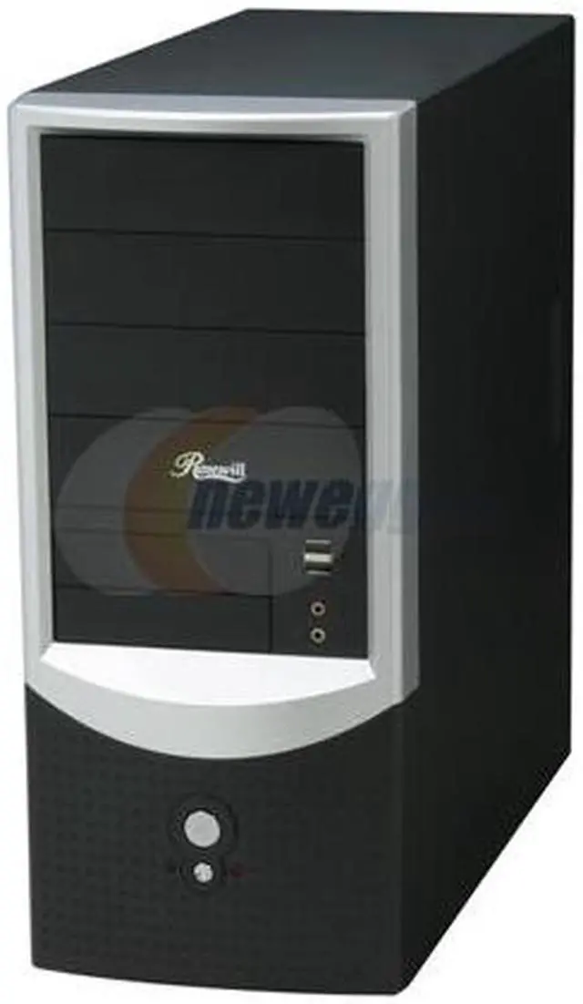 Rosewill R805BS Black/Silver Steel ATX Mid Tower Computer Case with 20 ...